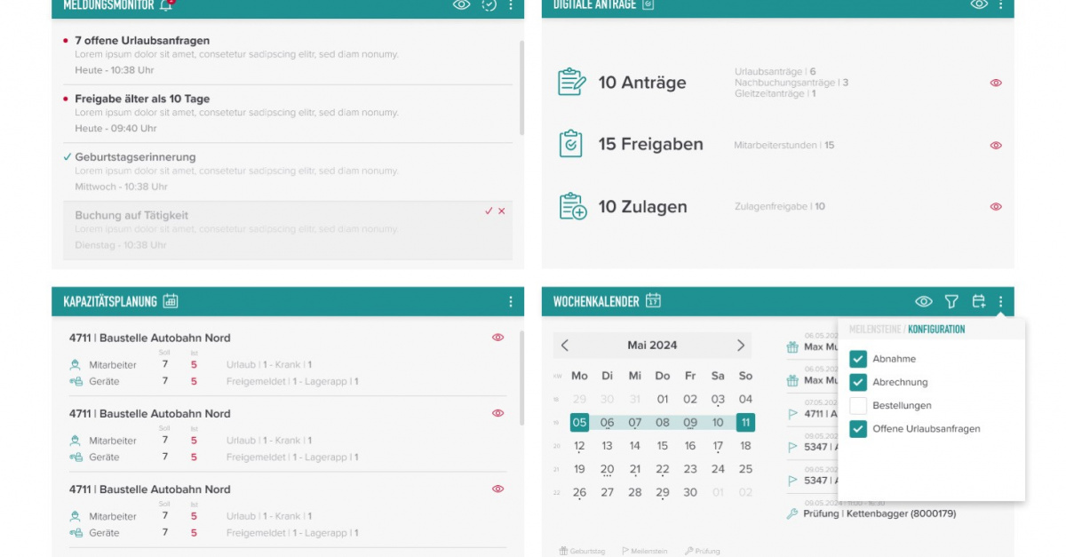 Dashboard: OptiControl | OptiTime